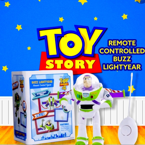Disney | Toys | Disney Buzz Lightyear Remote Control Figure New | Poshmark